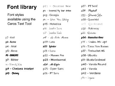 Font Library