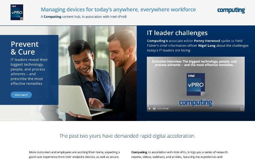Intel: Managing devices for today’s anywhere, everywhere workforce