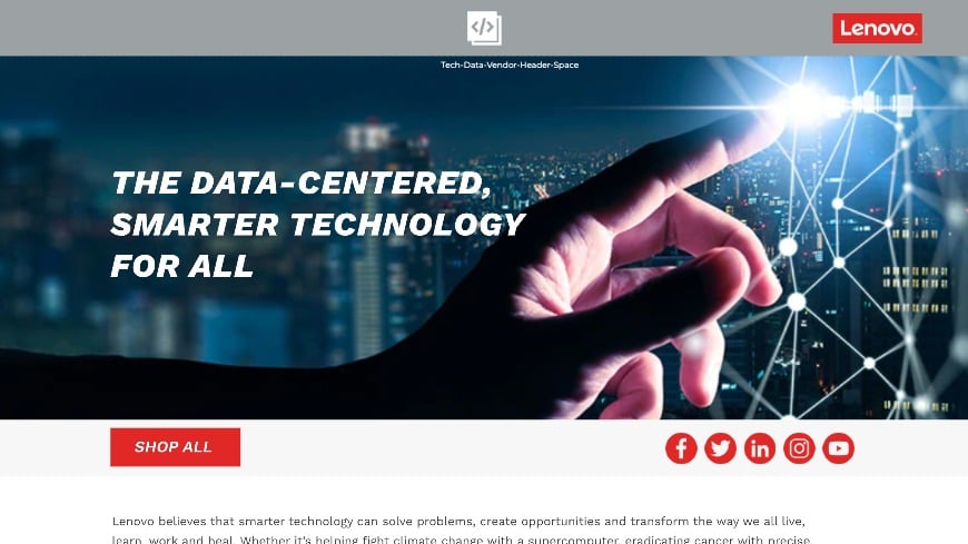 Lenovo Basic Vendor Site
