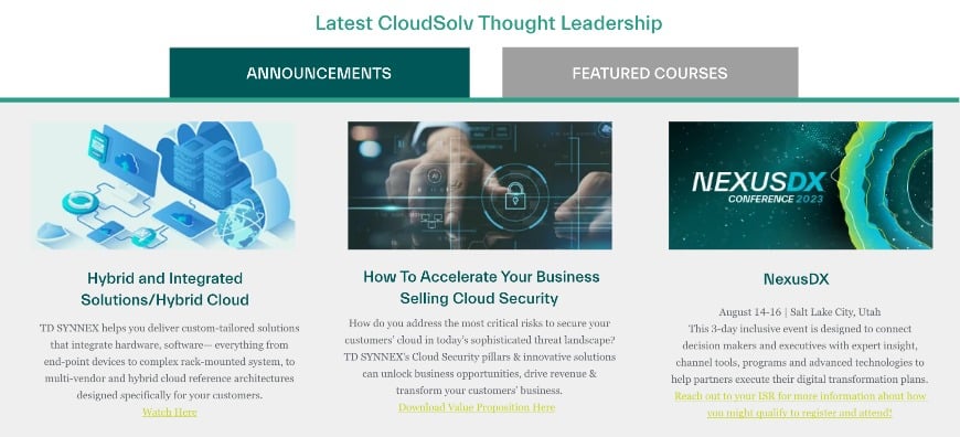 CloudSolv - Carousel