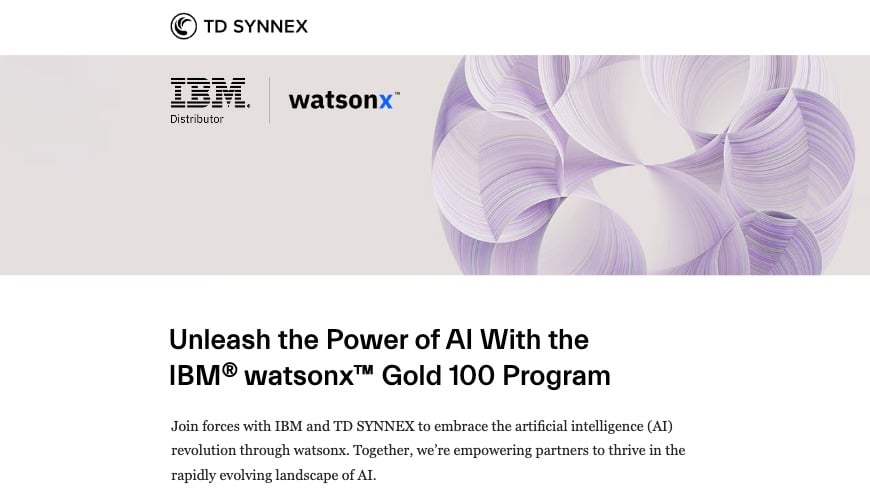Unleash the Power of AI With IBM watsonx and TD SYNNEX