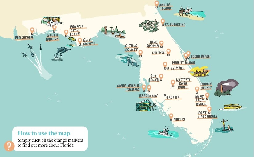 Visit Florida Map 2