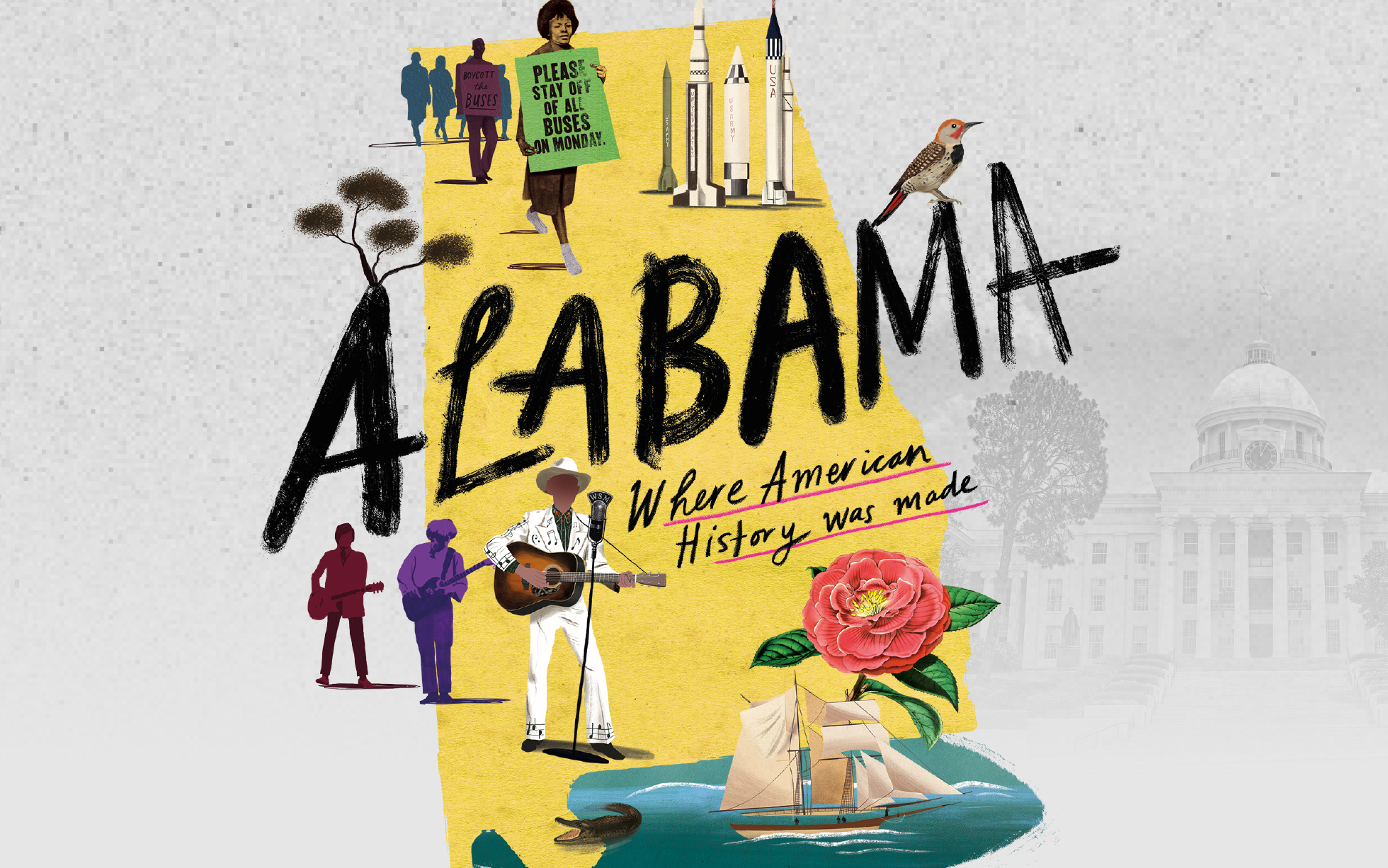Alabama Rights The history of Alabama: people, places and key events