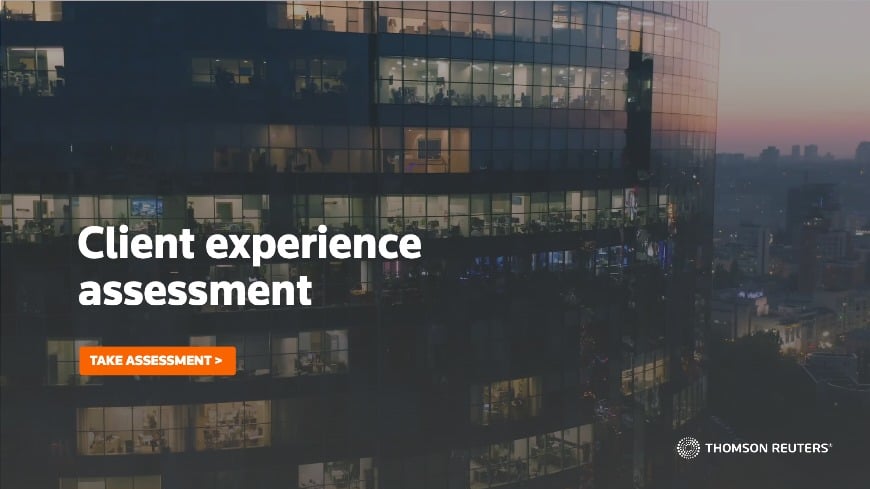 Client experience assessment personalized tax and accounting solution