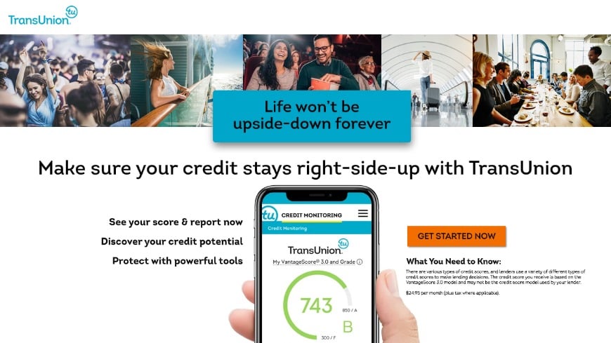 Make sure your credit stays right-side-up with TransUnion