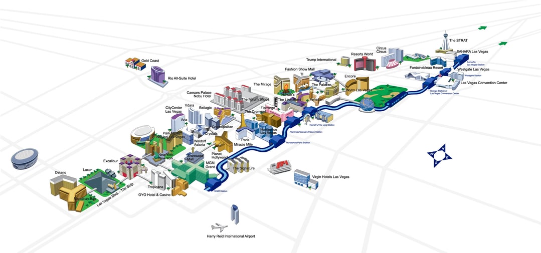 Delano Las Vegas Map