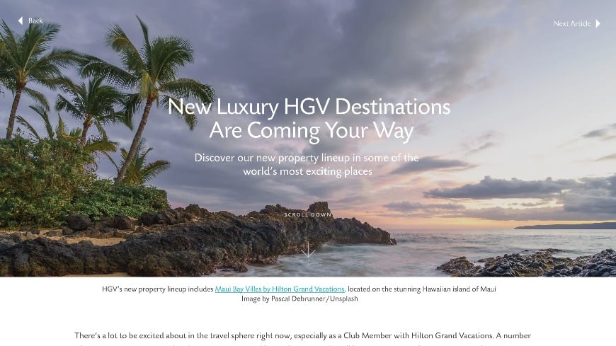 New Luxury HGV Destinations Are Coming Your Way