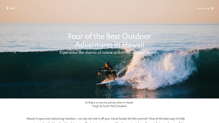 Four of the Best Outdoor Adventures in Hawaii
