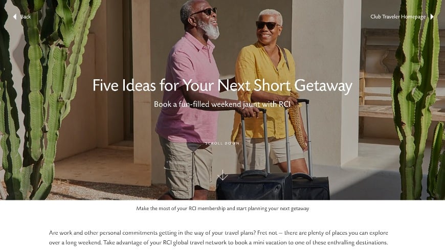 Five Ideas for Your Next Short Getaway
