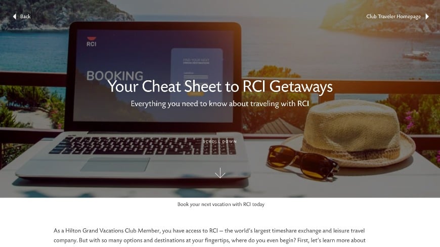 Your Cheat Sheet to RCI Getaways