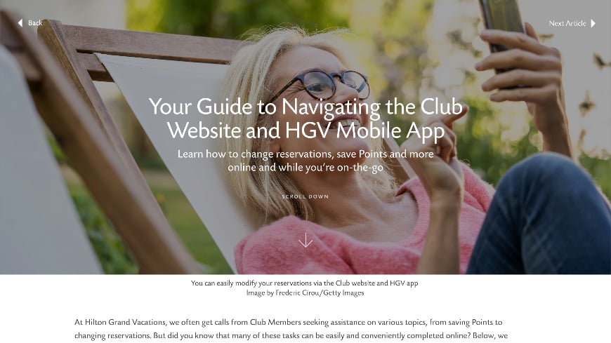 Your Guide to Navigating the Club Website and HGV App