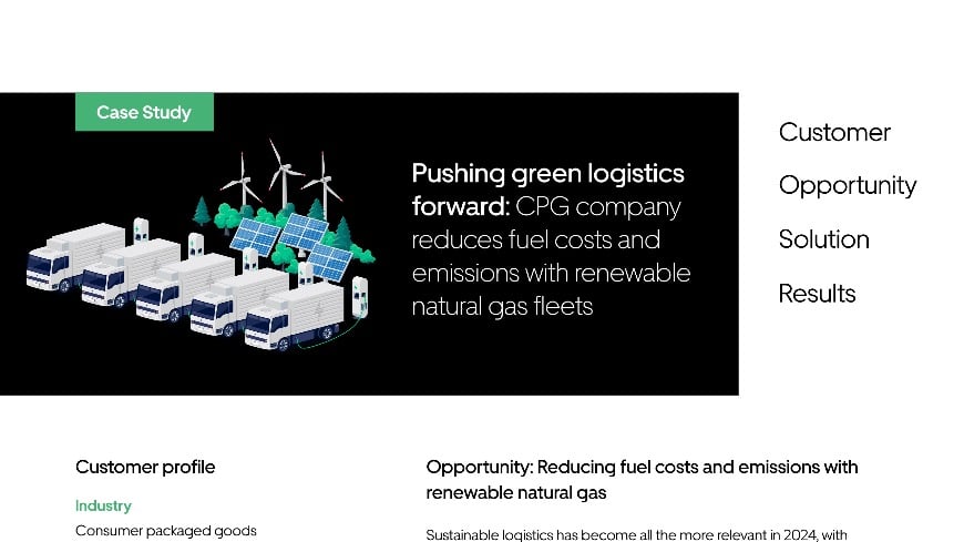 Consulting + Sustainability Fleet Management Case Study