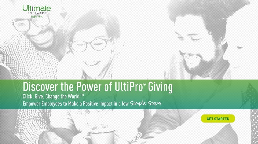 UltiPro Giving (Mobile Screens) Clickable Demo