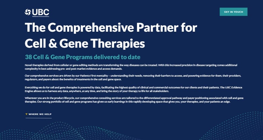 UBC Comprehensive Cell & Gene Solutions