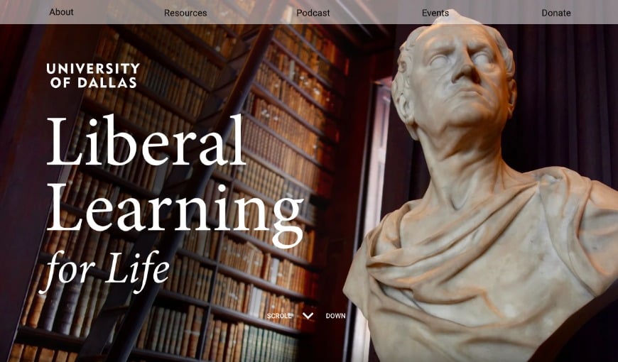 Liberal Learning for Life - Landing Page