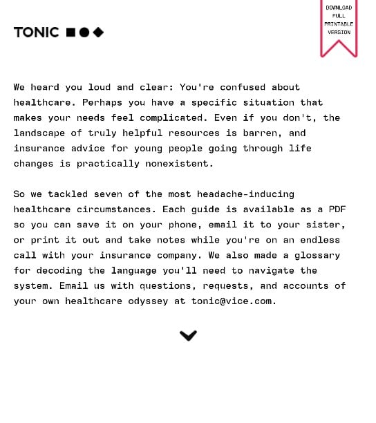 TOC_Tonic_Guide to Healthcare