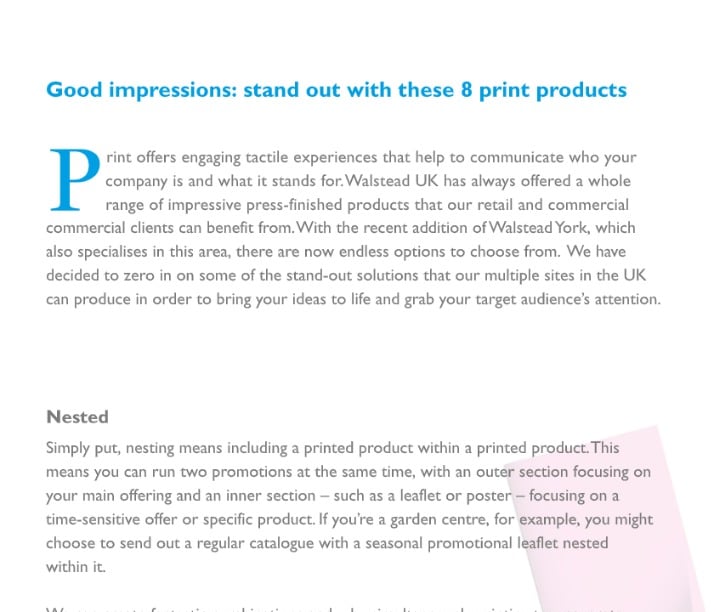 Walstead York unique products