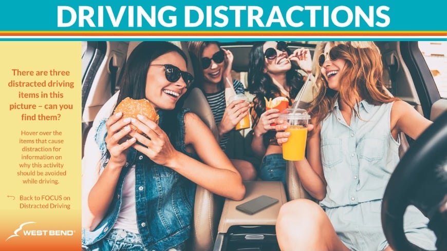 Distracted Driving Interactive Graphic