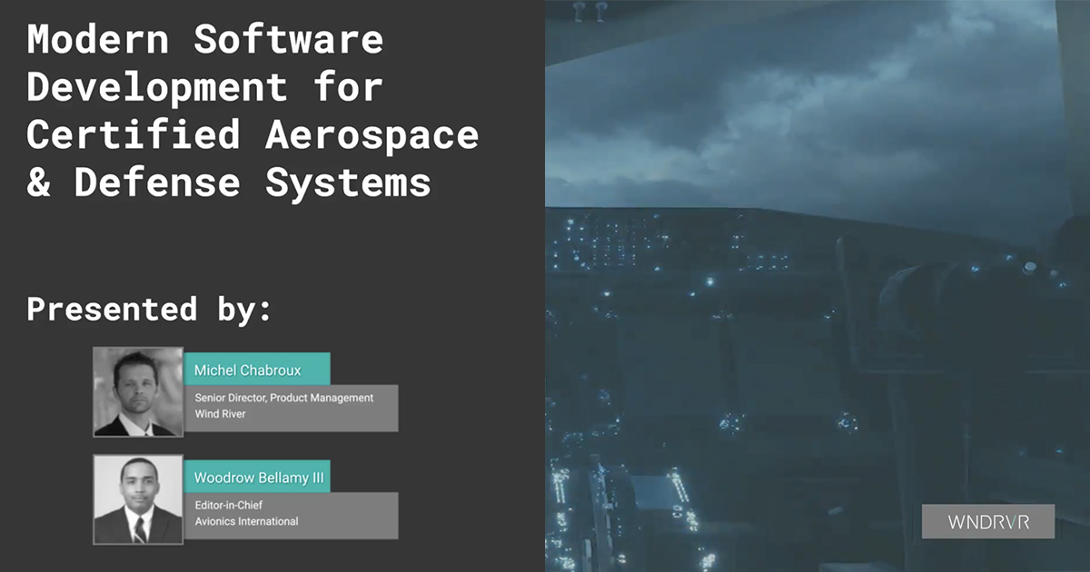 Modern Software Development for Certified Aerospace & Defense Systems ...