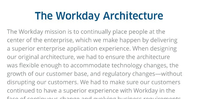 Chapter 2 - Workday Architecture MB