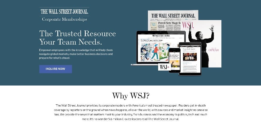 WSJ Corporate Memberships
